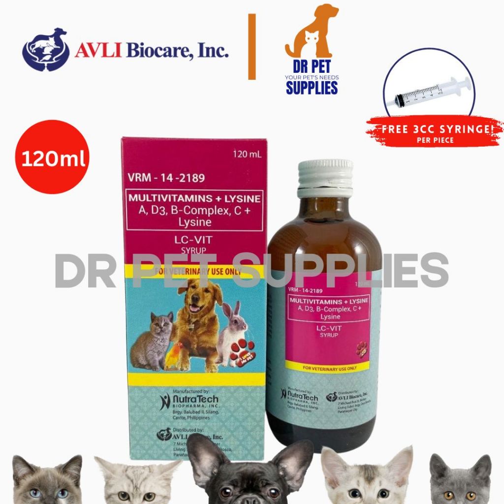 120ml Free 3cc Syringe Vitamins Supplements LC Vit Multivitamins Syrup ...