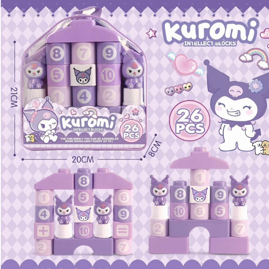 Educational Kuromi Avengers My Melody Intellect Building Blocks Toys ...