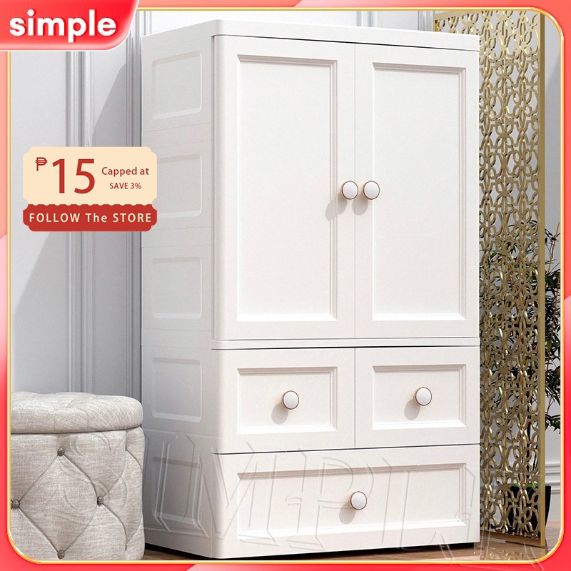 SIMPLE Wardrobe Cabinet For Clothes Storage Organizer Drawer With ...