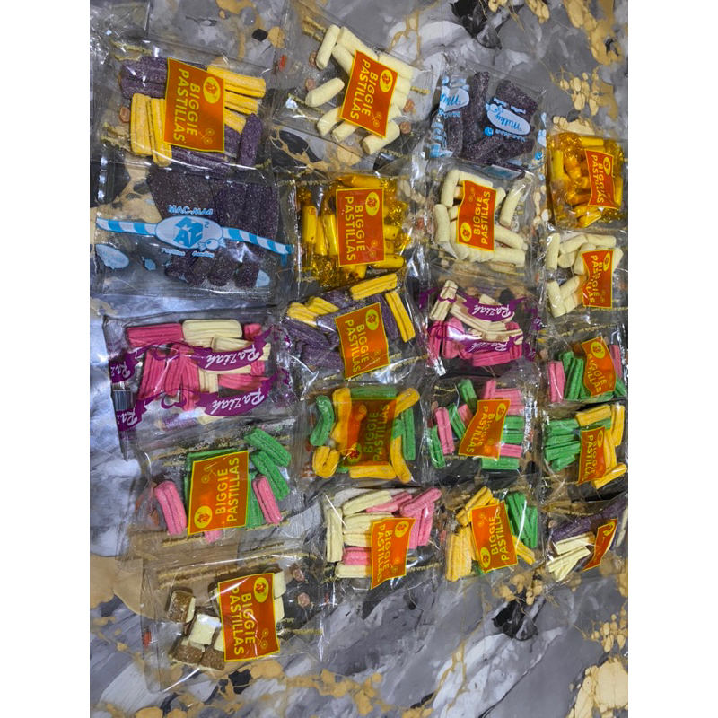 Pack of 3 Assorted Pastillas Sweet Candy Snack (12pcs per pack ...