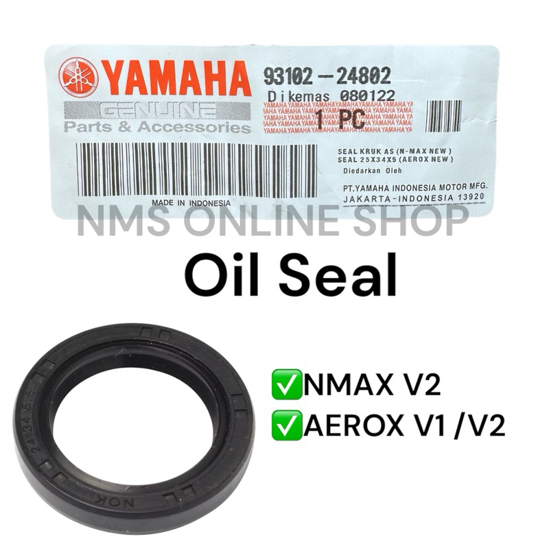 YAMAHA 93102-24802 OIL SEAL - OIL SEAL - PULLEY SIDE NMAX V2 , AEROX V1 ... YAMAHA 93102-24802 OIL SEAL - OIL SEAL - PULLEY SIDE NMAX V2 , AEROX V1 ...