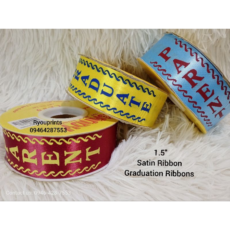 GRADUATION RIBBONS PARENT GRADUATE ETC | Shopee Philippines
