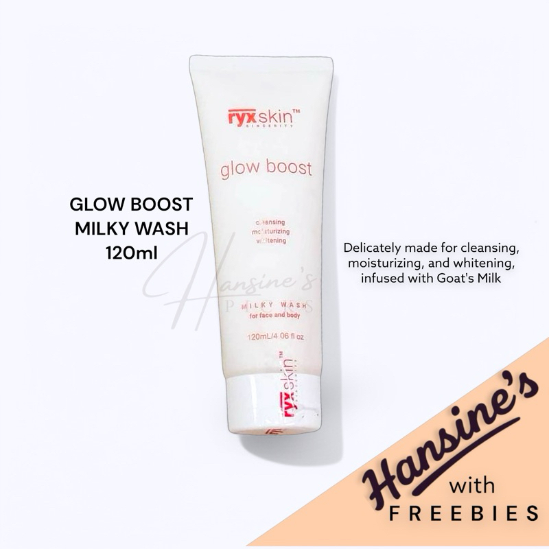 Ryx Glow Boost Milky Mild & Gentle Wash for Face and Body 120ml RyxSkin ...