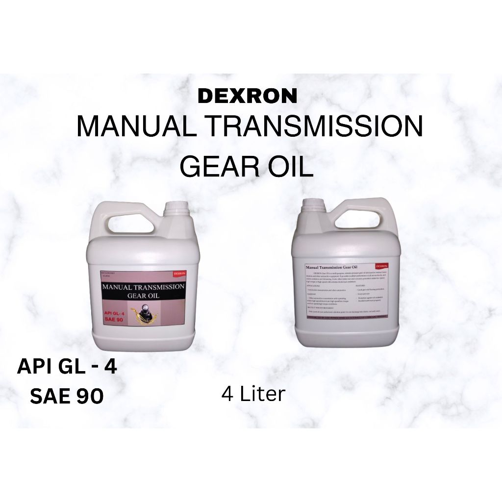 DEXRON MANUAL TRANSMISSION GEAR OIL 4 LITER API GL-4 SAE 90 | Shopee ...
