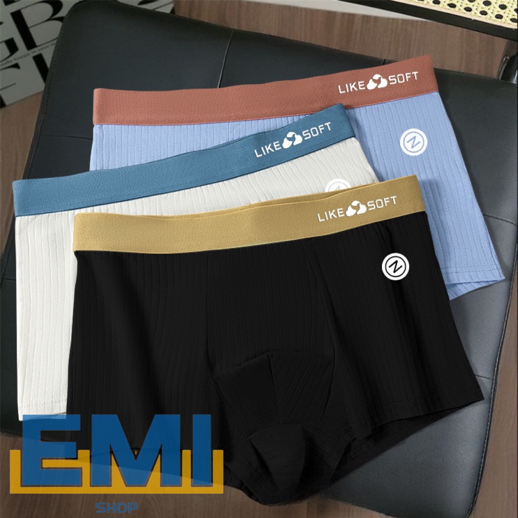 New Panties Milk Silk Boxers Men's Briefs Thin Breathable Boxers Shorts ...