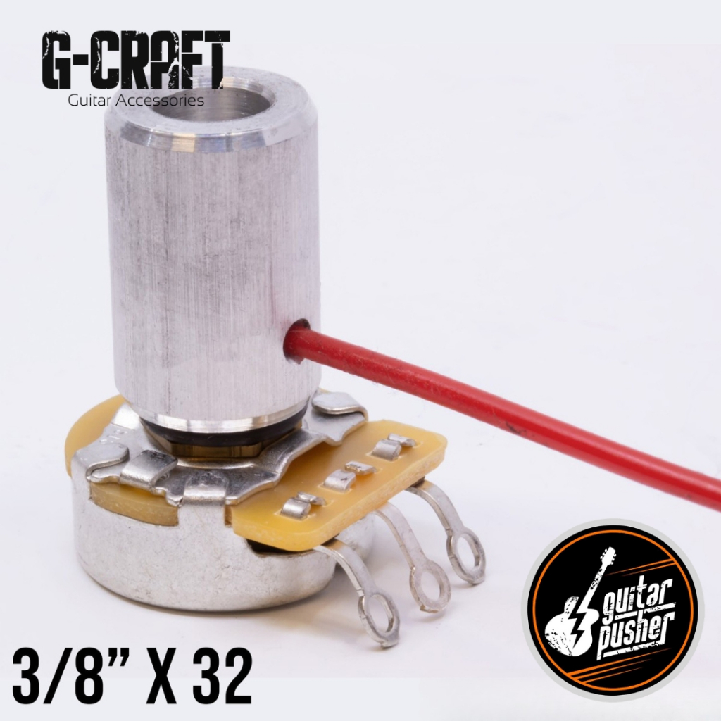 G-Craft Aluminum Potentiometer Cleaning Cap (3/8” x 32 Thread, M8 x 0. ...