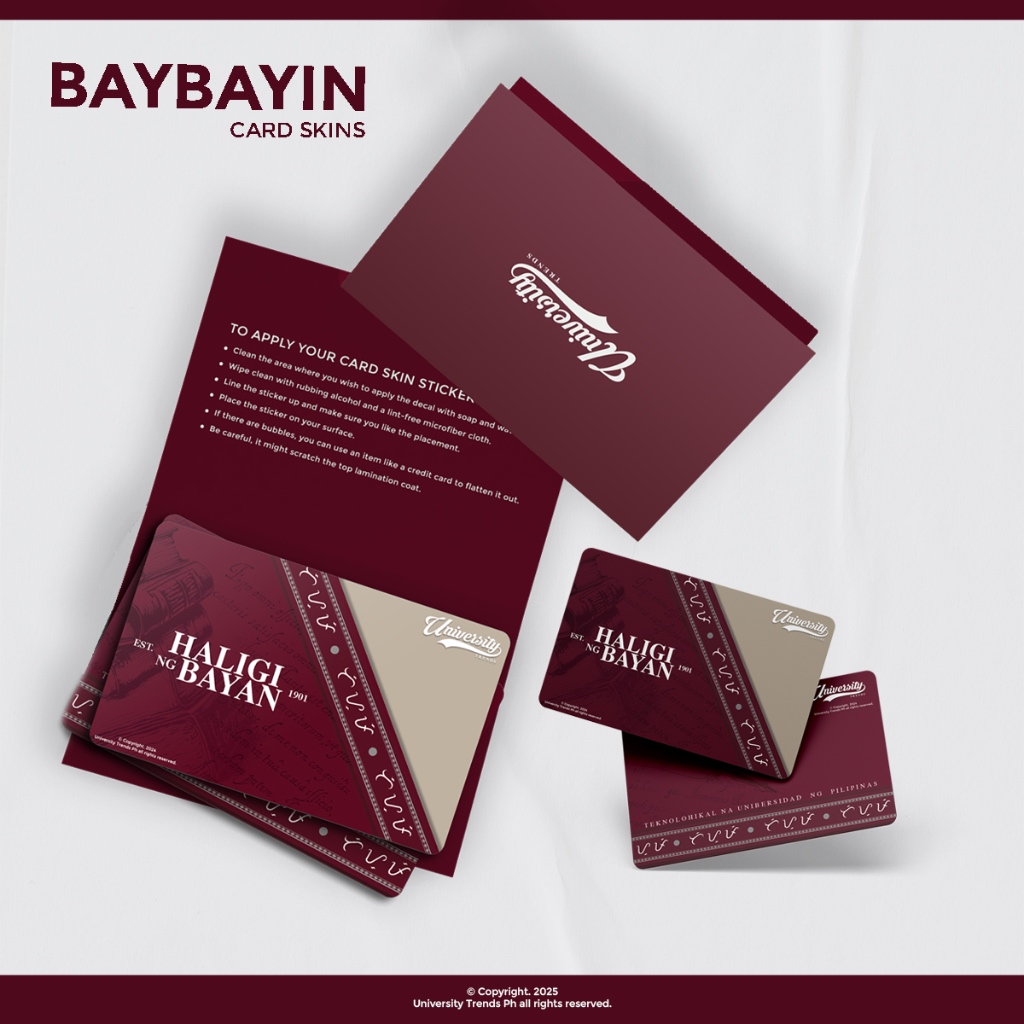 TUP Baybayin Beep Card Skins | Sticker | Shopee Philippines