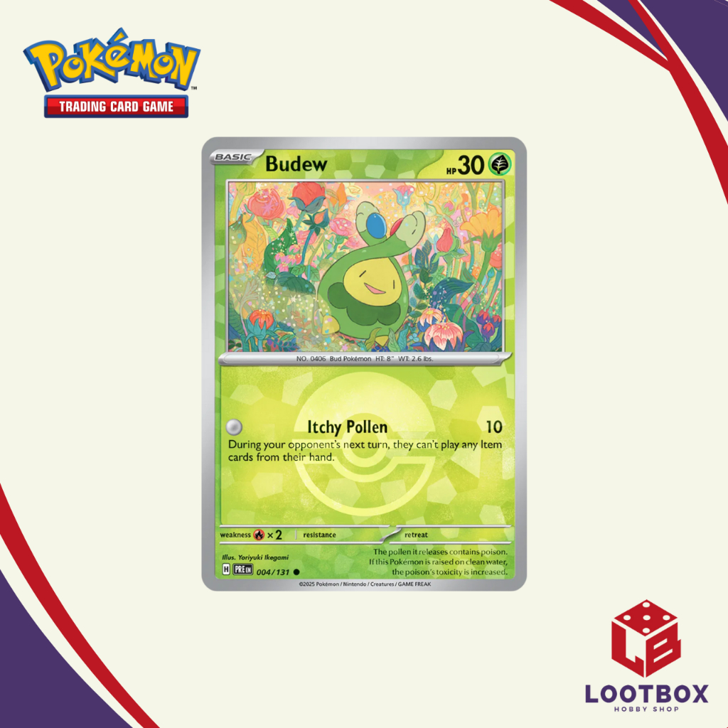 Pokemon Card Game: Budew (Pokeball Rare) - Prismatic Evolutions ...