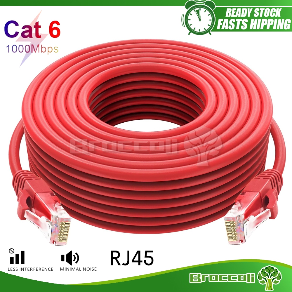 0.3M 0.5M 1M 2M 3M 5M 10M 15M Cat 6 Ethernet Cable High Speed Long RJ45 ...