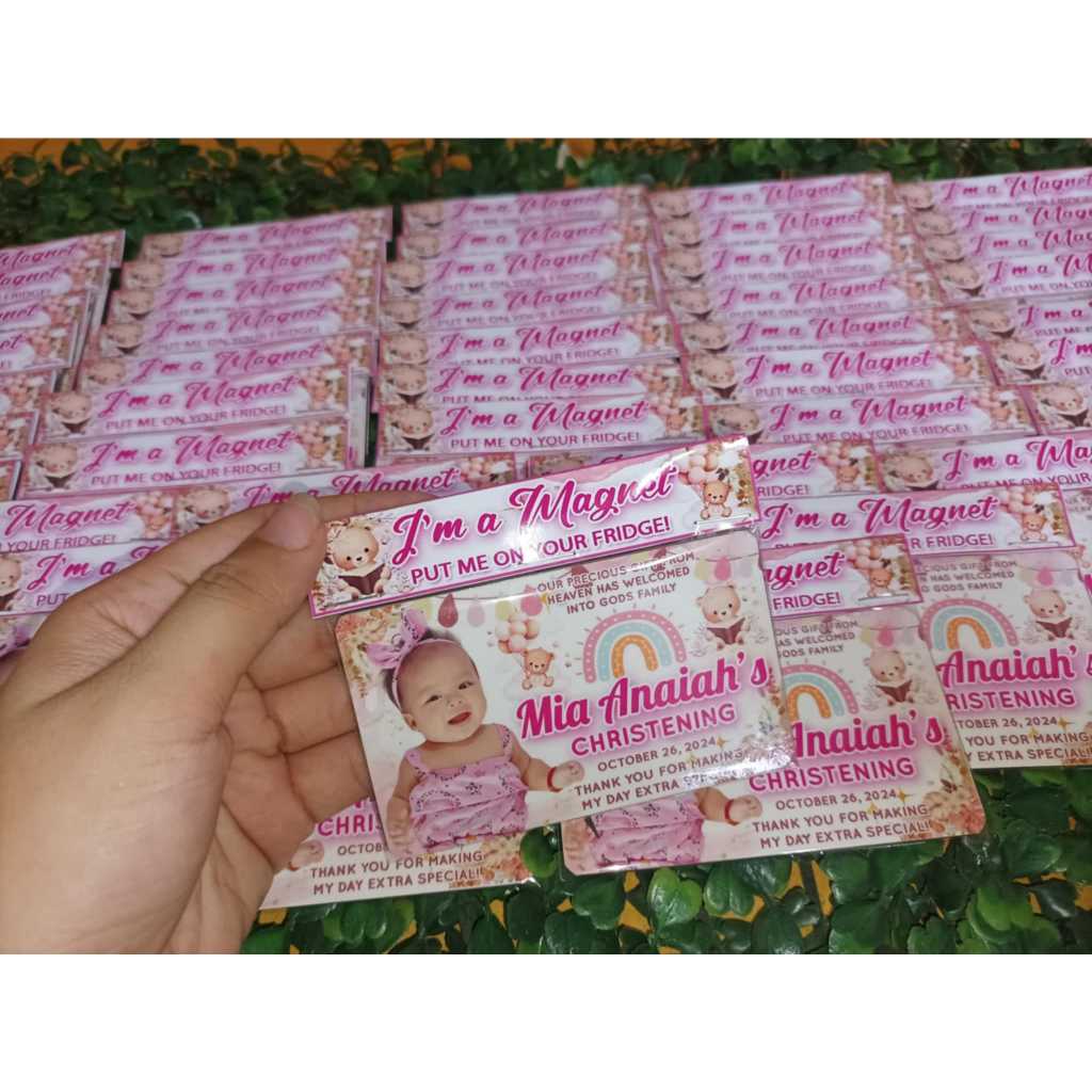 20 pcs Christening Ref Magnet Souvenirs for Girls | Shopee Philippines