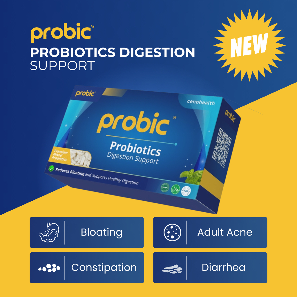 PROBIC Probiotics Digestion Support | Bloating, Acne, Constipation and ...