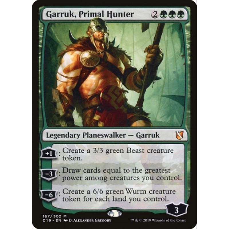 Garruk, Primal Hunter - C19 - Mythic - MTG Cards (WotC) | Shopee ...