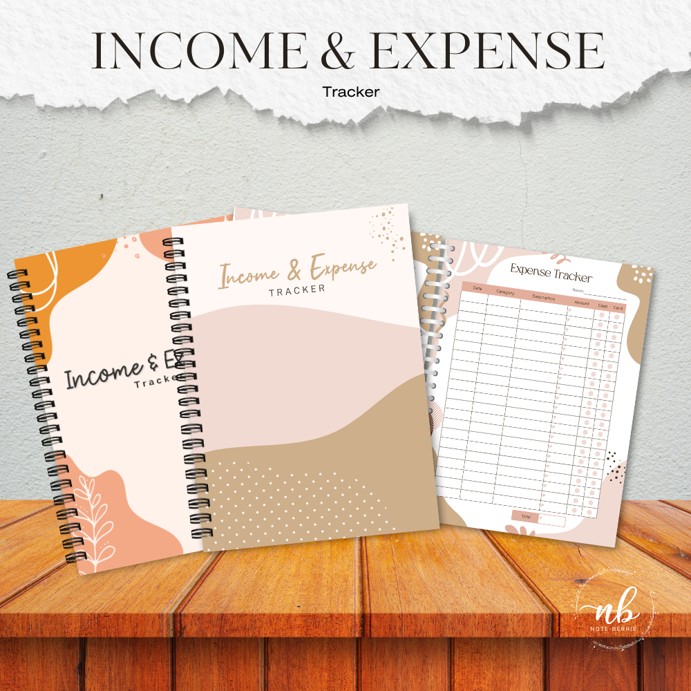 A5 Income and Expense Tracker Financial Planner Budget Record Notebook ...