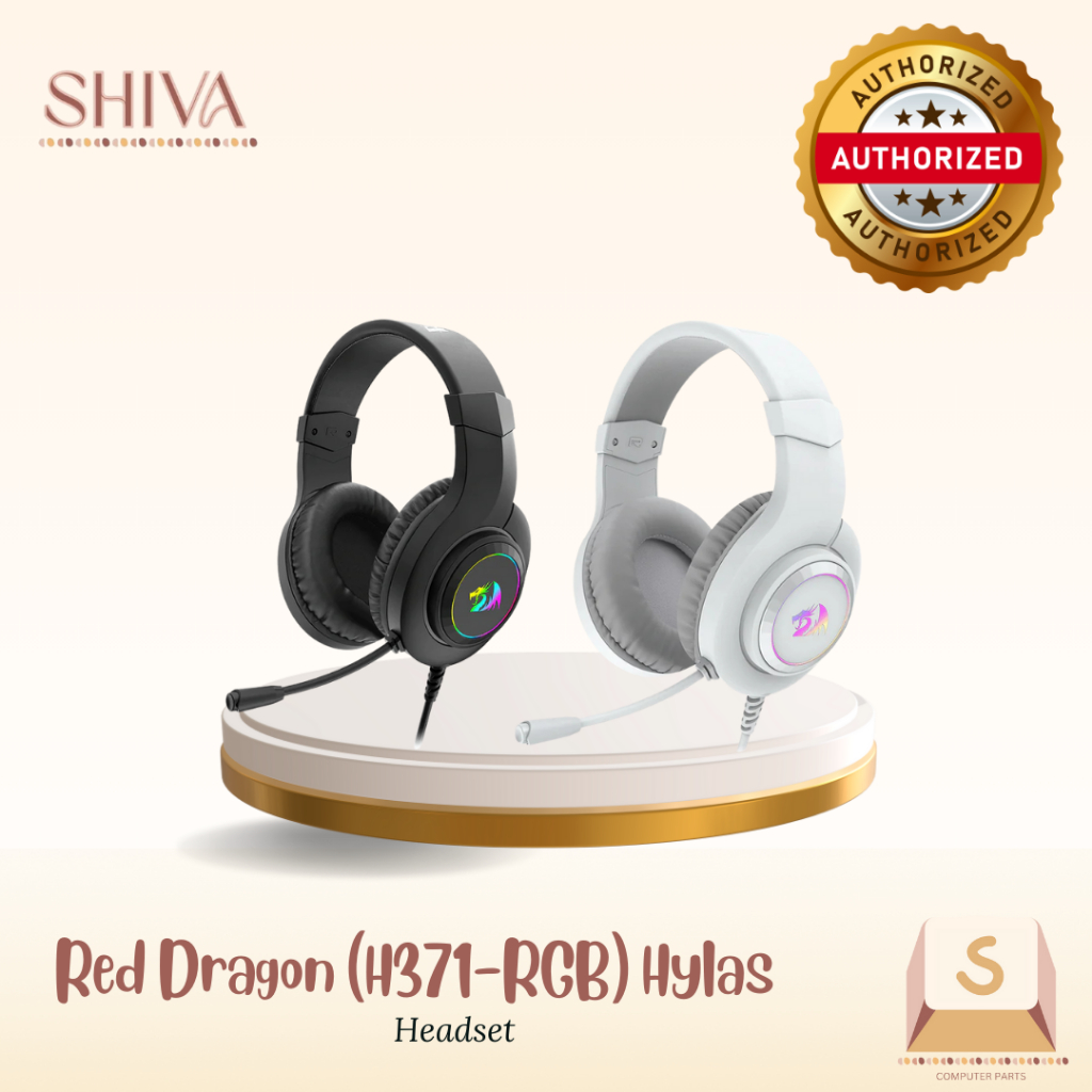 Redragon Hylas H371-RGB Virtual 7.1 Sorround Sound RGB USB Wired Gaming ...