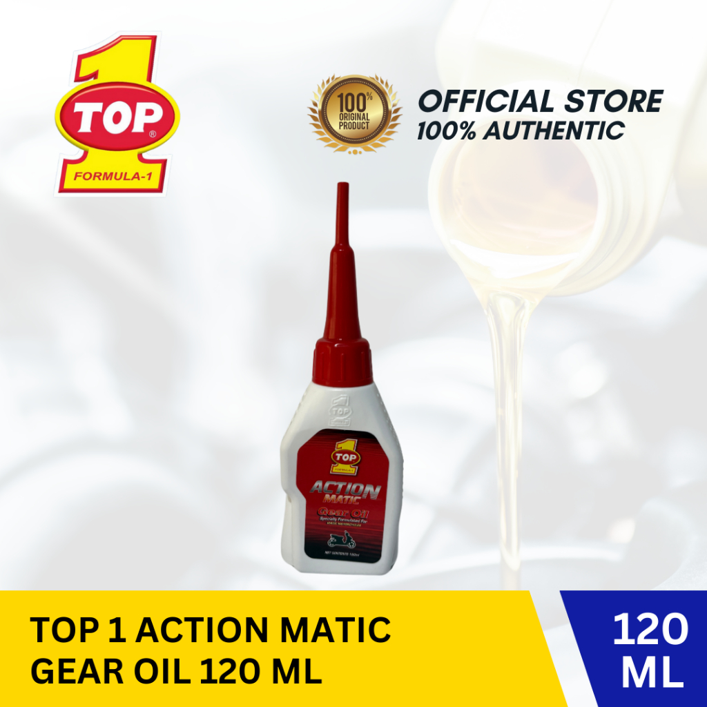 TOP 1 Synthetic Action Matic Gear Oil, Motorcycle Gear Oil SAE 80w-90 ...