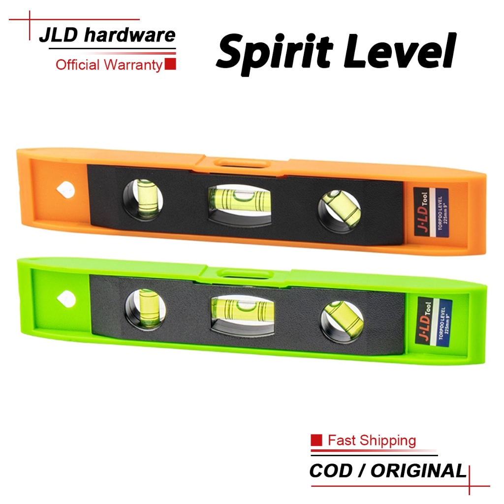 JLD Spirit Level Magnetic Mini Spirit Level Torpedo Leveler 225MM Level ...
