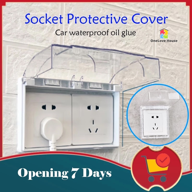 Wall Double Socket Protector Waterproof Double Socket Protector ...