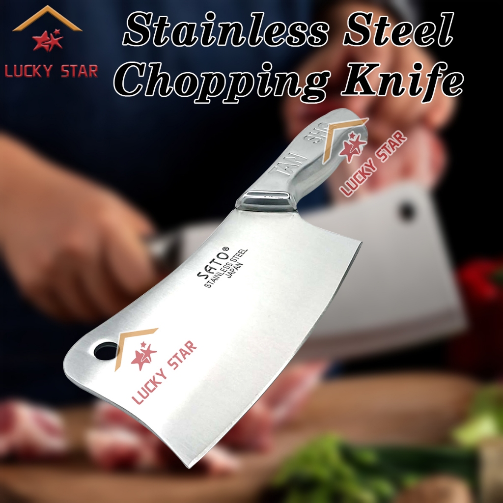 D-2088 Sato Chopping Knife Stainless Steel Japan Heavy Duty Cleaver ...