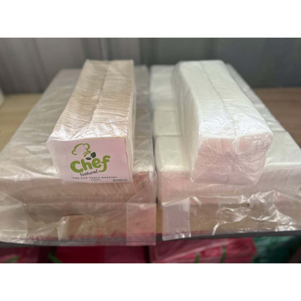 1000 PCS Rectangle Pre-Cut Table Napkin Tissue Brown Grade and Virgin ...