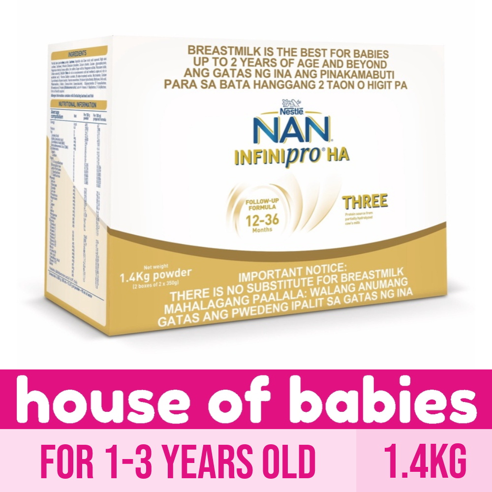 NAN INFINIPRO HA THREE 1.4kg for 1-3 Years Old Milk Supplement | Shopee Philippines
