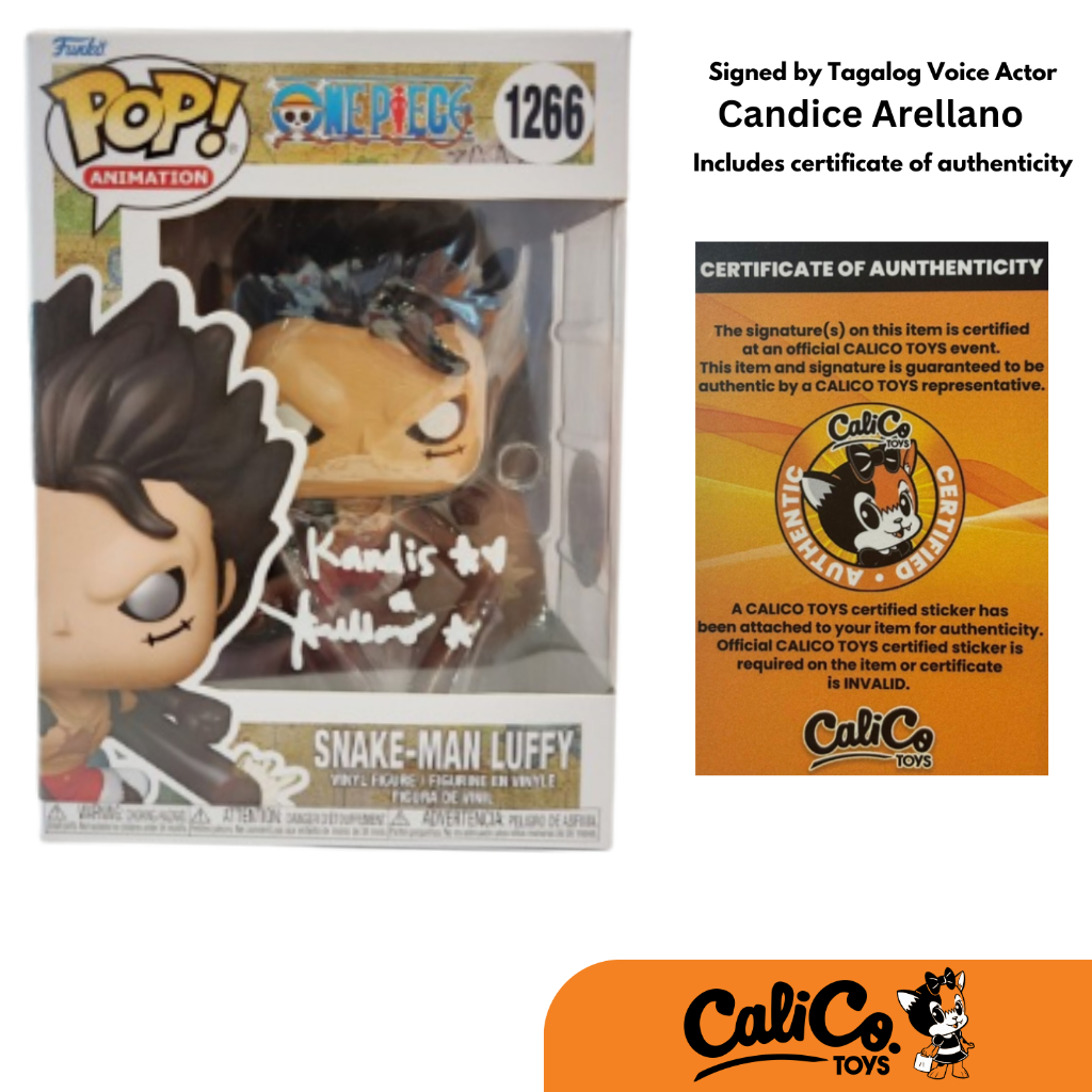 Funko POP! Animation: One Piece - Luffy Snakeman SIGNED BY TAGALOG ...
