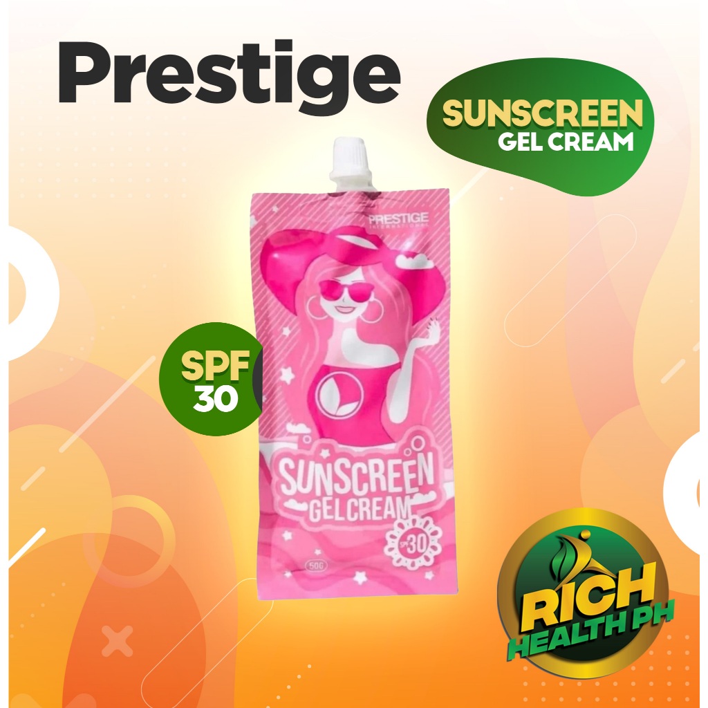 PRESTIGE Sunscreen Gel Cream SPF 30 - 50g | Shopee Philippines