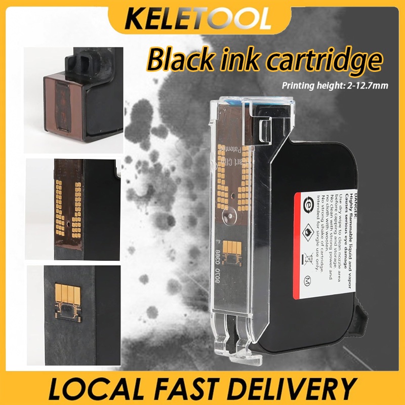Original Black Ink Cartridge Fast Dry Replacement 42ml Compatible Handheld Inkjet Printer Mini ...
