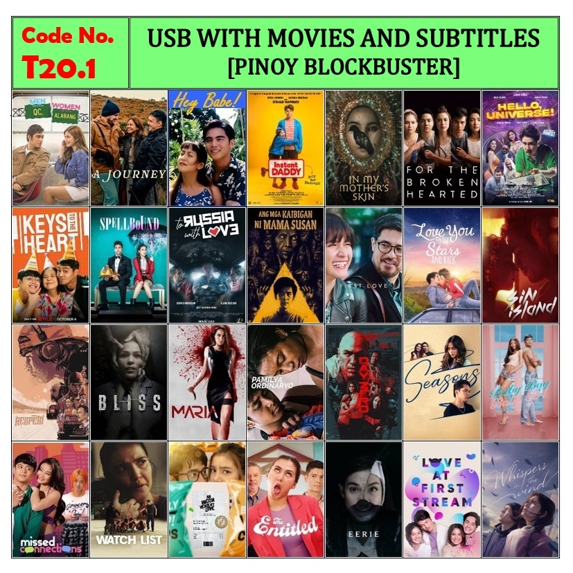 Flash Drive With Pinoy Blockbuster Movies Subtitle Included Code No ...