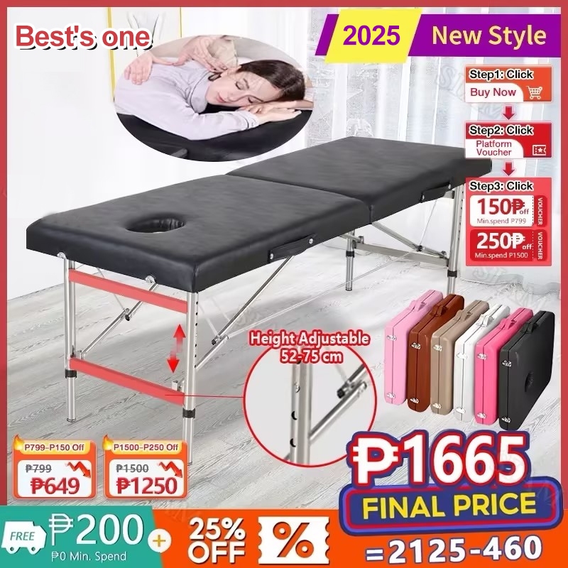 Foldable Sturdy Comfortable Beauty Bed Massage Bed Spa Facial Portable 1765