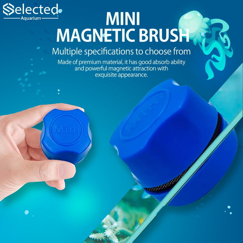 Aquarium Mini Magnetic Fish Tank Algae Glass Cleaner Scrubber Sponge ...
