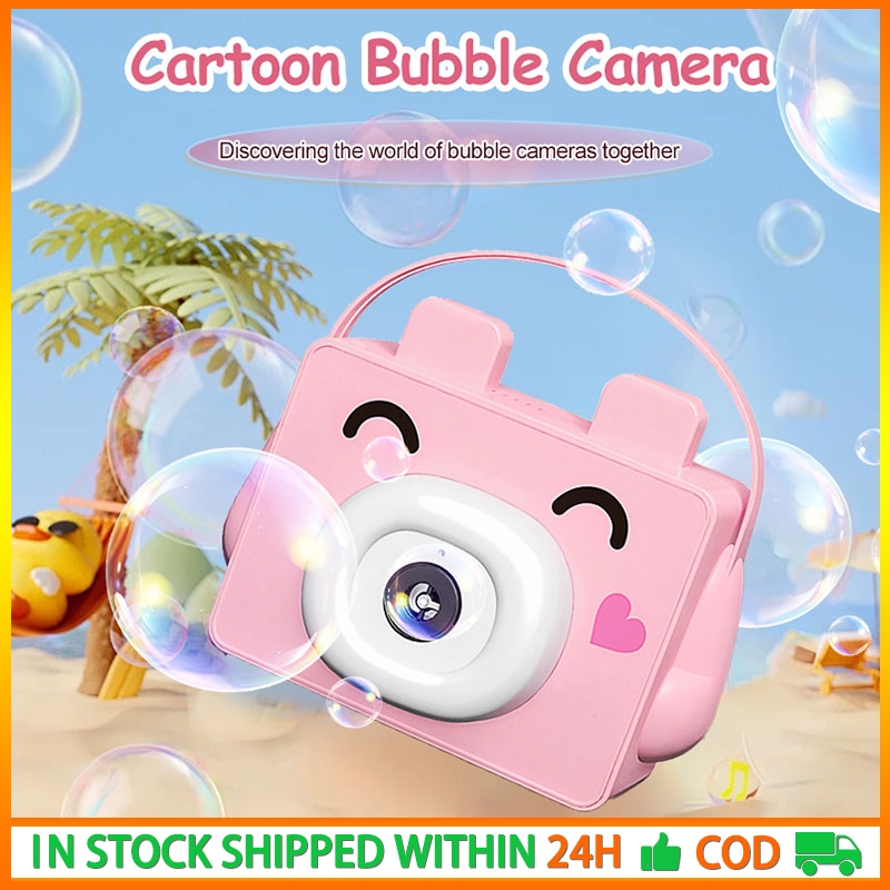COD Party Toys Cute Camera Bubble Machine Automatic Bubble Maker Portable Handheld Bubble Gun ...