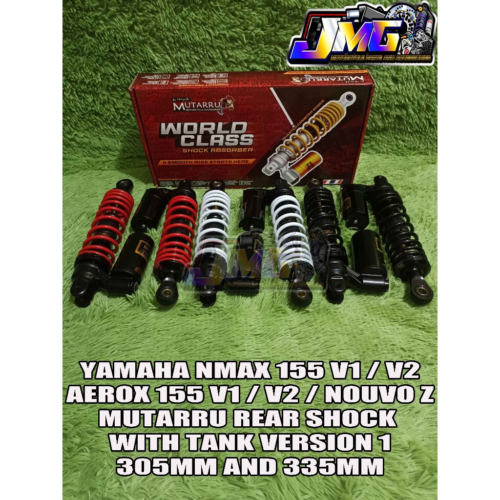 YAMAHA NMAX 155 V1/V2/AEROX 155 V1/V2 / NOUVO MUTARRU REAR SHOCK WITH TANK VERSION 1 305MM AND ...