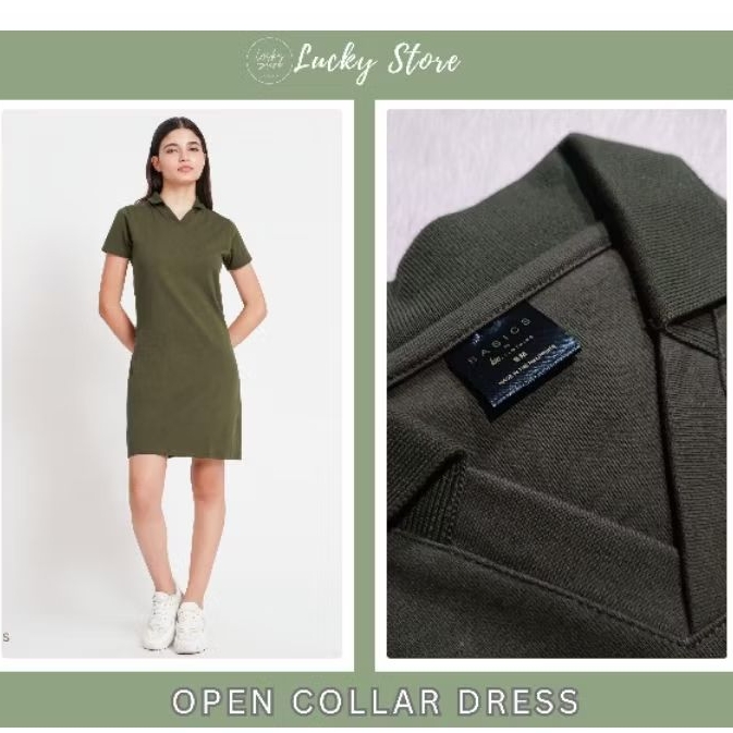 HTP Basics Open Collar Dress for Women | Cotton Coarse | Shopee Philippines