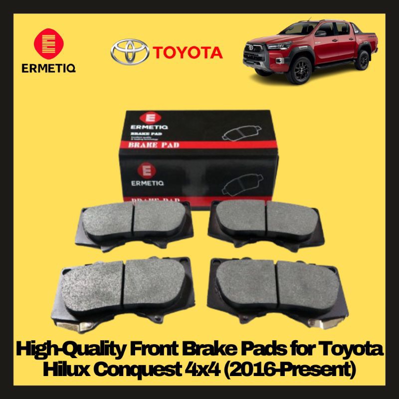 Front Ceramic Brake Pads 04465-0K370for Toyota Hilux Fortuner(2015-2020 ...