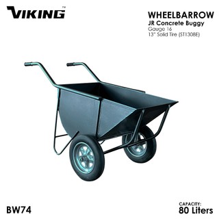 VIKING CONCRETE BUGGY 16ga Wheelbarrow Extra Heavy-Duty Fully Welded ...