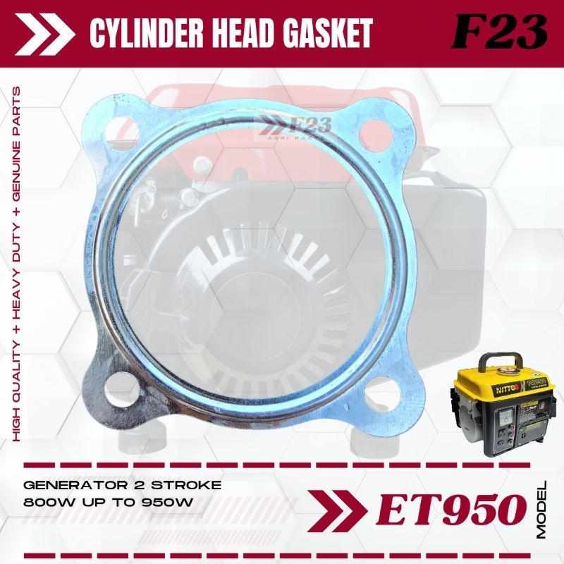 Cylinder Head Gasket Et950 2 Stroke Portable Generator 800w up to 1 ...