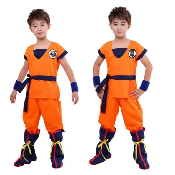 Anime Dragon Ball Z Costume For Kids Boy Son Goku Cosplay Halloween ...