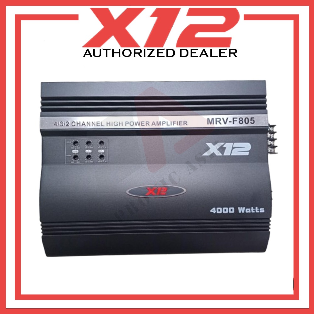X12 (MRV-F805) 4000 watts 4/3/2 Channel Car Audio Power Amplifier ...