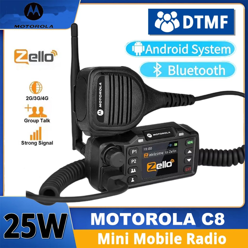 MOTOROLA C8 Zello Walkie Talkie 4G Mini Mobile Radio 4G 5000Km ...