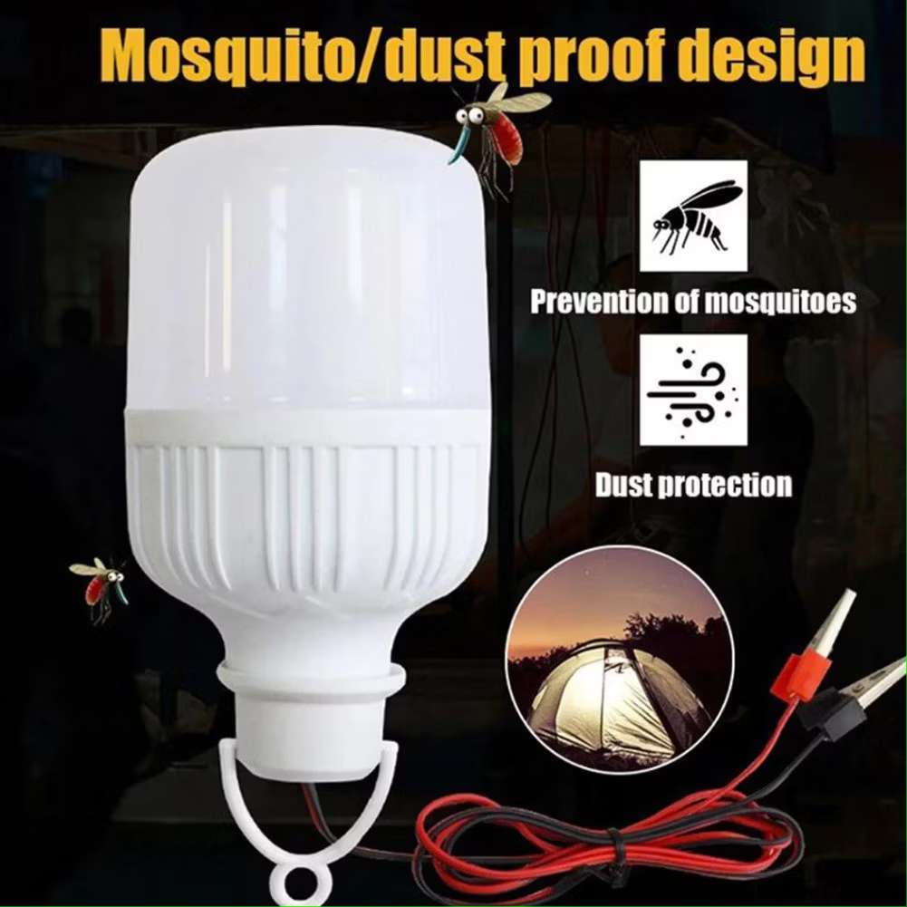 DC 12V Emergency light night market stall tent outdoor light 30W bulb ...