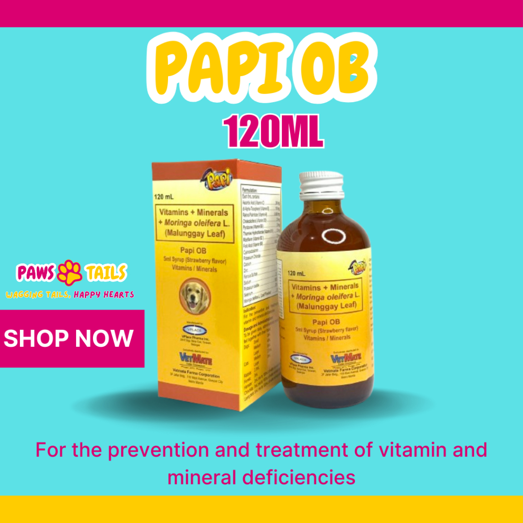 Papi OB Syrup for Pregnant and Lactating Pets Vitamins and Mineral ...