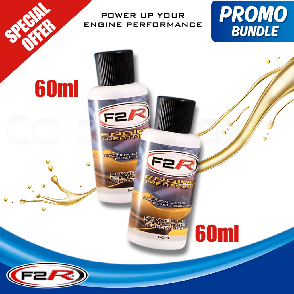 F2R Engine Treatment High Performance Racing Oil Additives For Gasoline & Diesel (2 Bottles 60ml ...