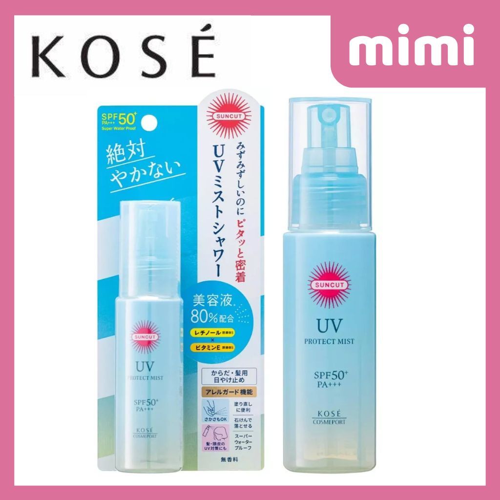 KOSE Suncut UV Protect Mist SPF50+ PA+++ [For body and face] 60mL ...