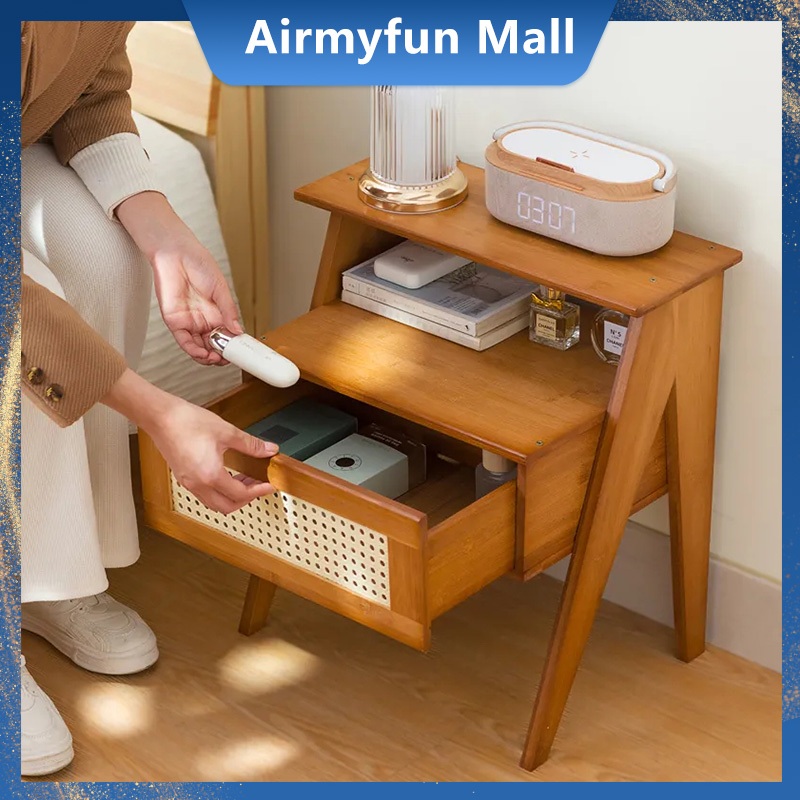 Bedside Tables 43cm Modern Wood Side Table Small End Table for Bedroom ...