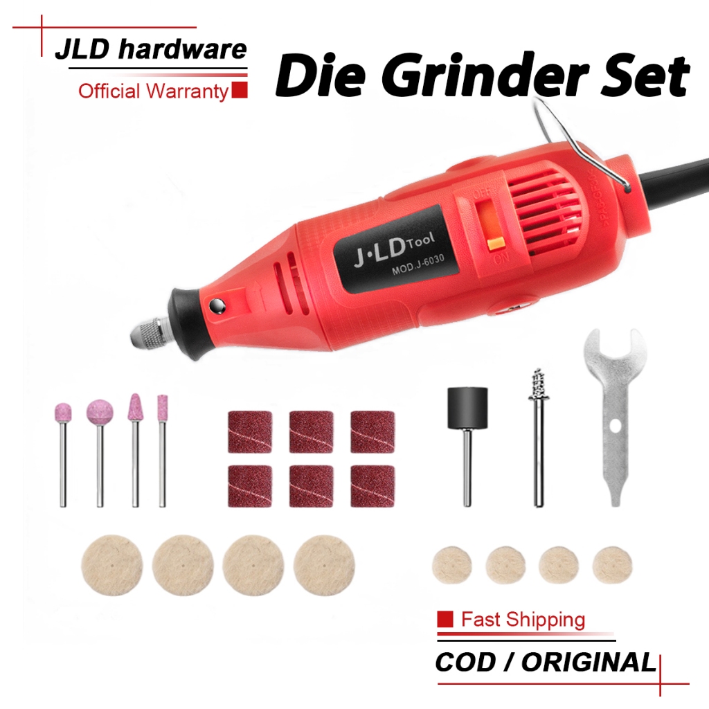 JLD Die Grinder Set Mini Electric Drill Grinder Power Tools for Milling ...