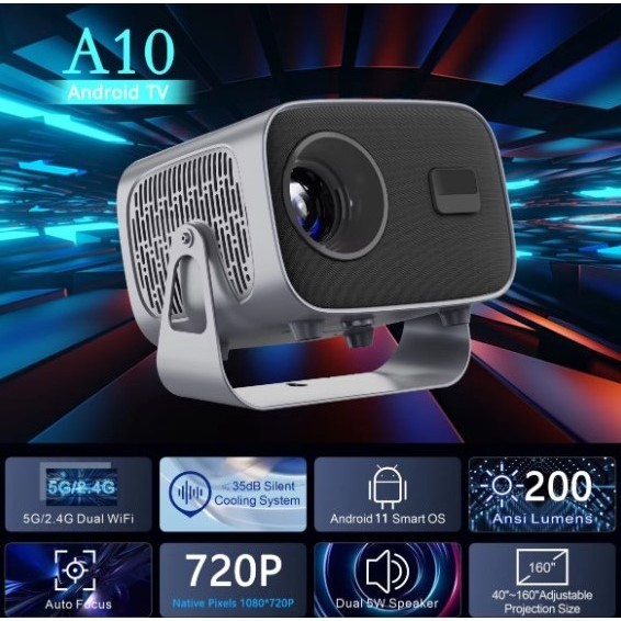 M2 Mini Portable Bluetooth Projector with 5G Wi-Fi and Bluetooth, 4K ...