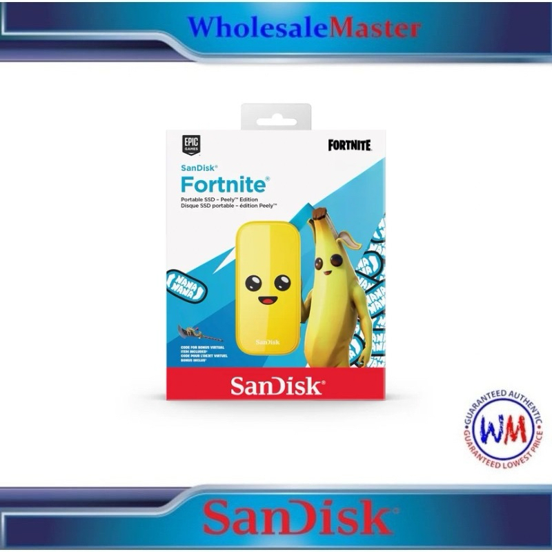 SanDisk - Fortnite Peely Edition Portable 2TB USB-C External SSD ...