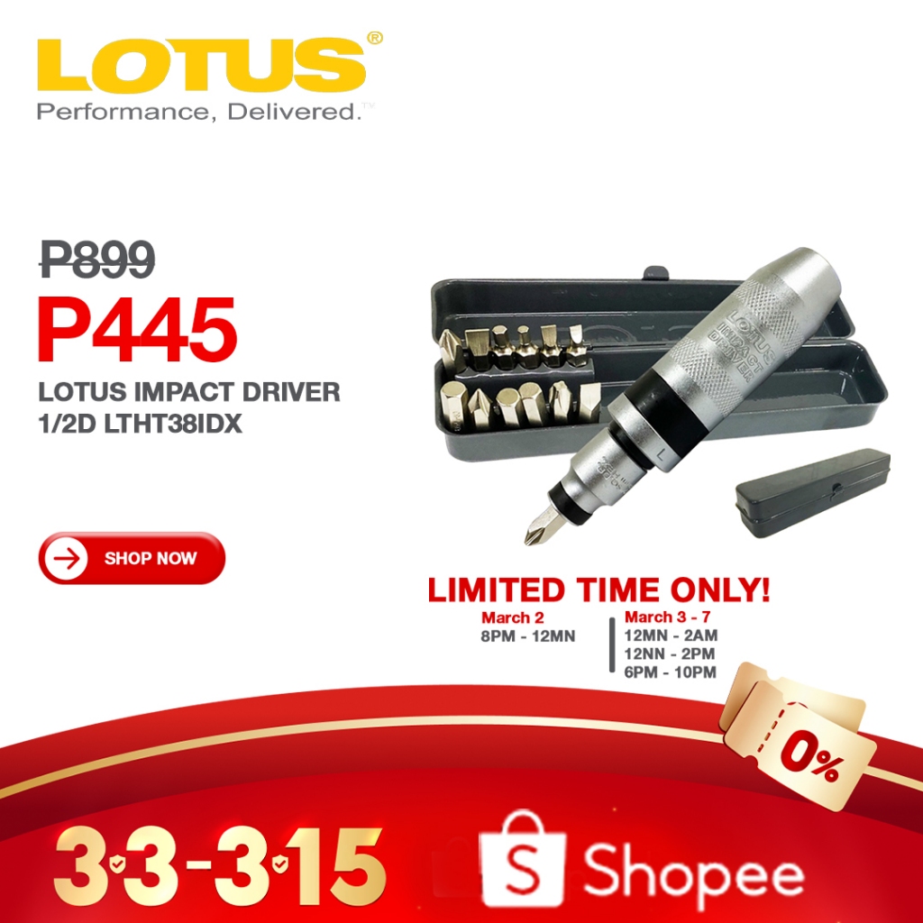 Lotus Impact Driver 1/2D | LTHT38IDX - Hand Tools | Shopee Philippines