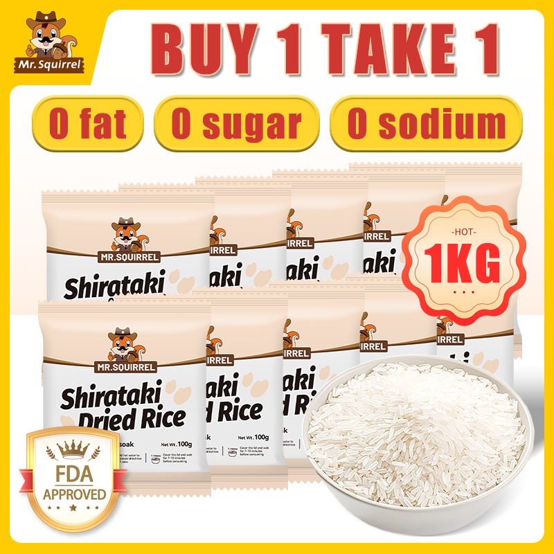 1kg Dried Shirataki Rice Original Buy 1 Take 1(Low Carb)Konjac Rice Dry ...