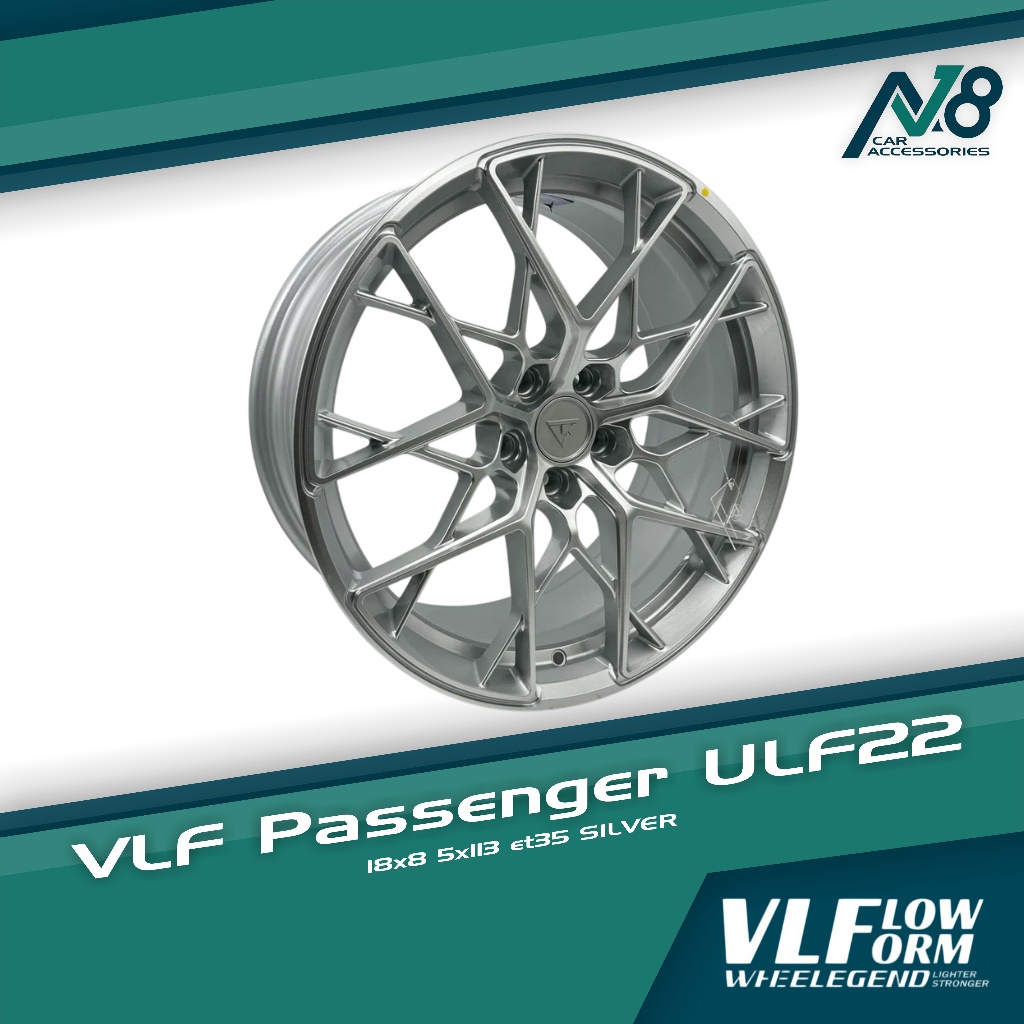 VLF ULF 22 18x8 5x113 et35 Silver Genuine | Shopee Philippines